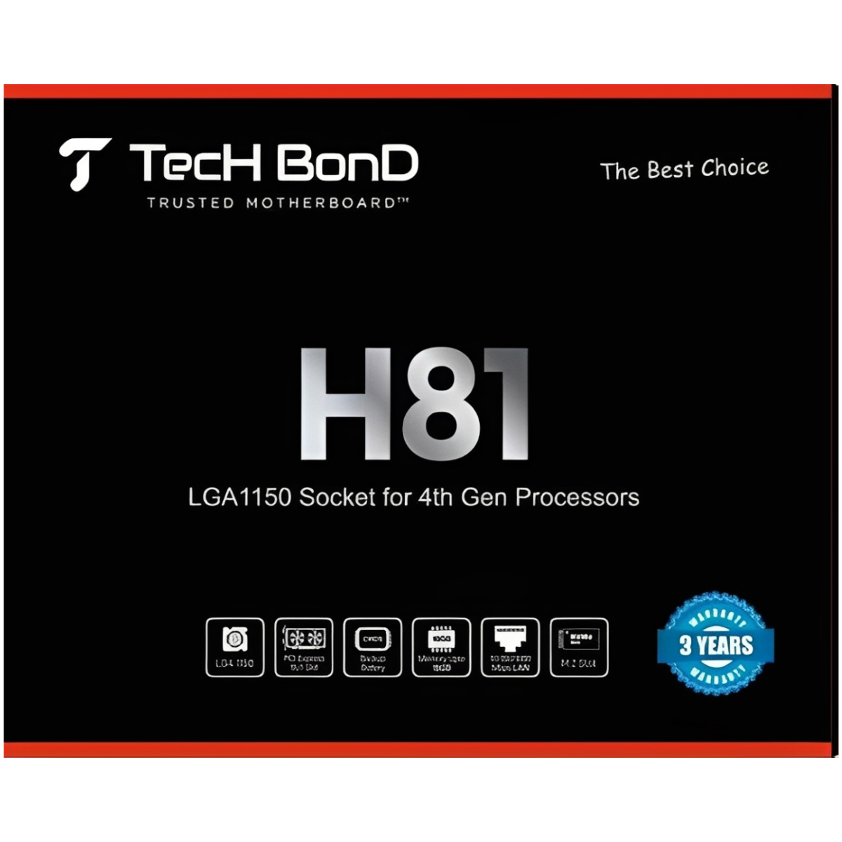 TecH BonD H81B MotherBoard LGA1150 Socket 4th Gen – I-TECH COMPUTER